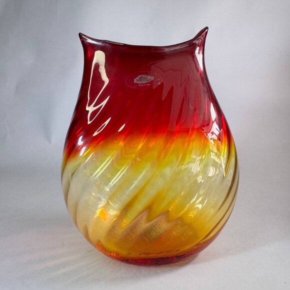 BLENKO | Art | Blenko Glass No 9425s Fish Vase By Hank Adams Vintage ...